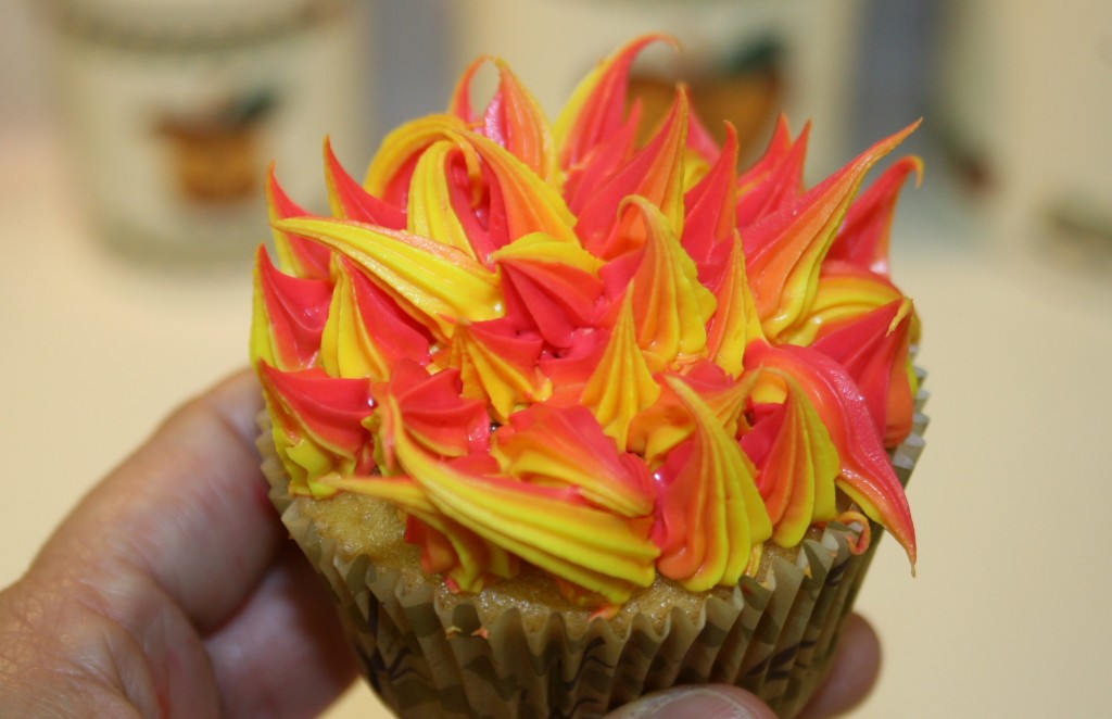 Burning Bush Cupcakes