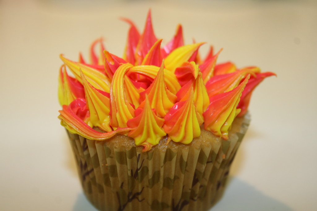 Burning Bush Cupcakes
